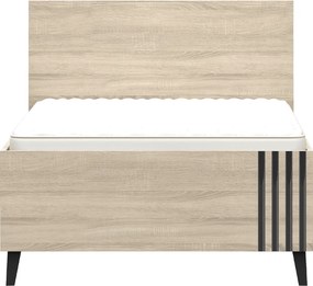 IDZ Postel FOX 90x200 cm 36, Dub Sonoma/Černá