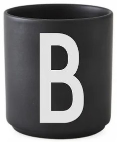 Hrnek s písmenem B, černá Design Letters