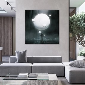 Gario Obraz na plátně Bílá planeta - Zehem Chong Rozměry: 30 x 30 cm