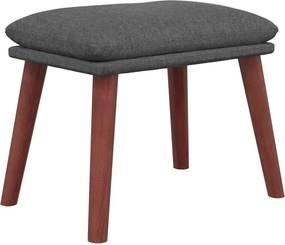 Podnožka tmavě šedá 45 x 29,5 x 35 cm textil 341458