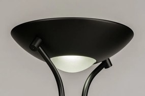 Stojací LED lampa se stmívačem Garcia Black