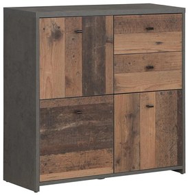 Komoda BEST CHEST old wood vin/beton