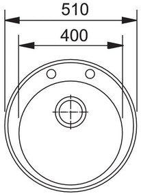 Kili Dřez ROG 610 3 1/2" 510mm Barva dřezu: Tmavě hnědá