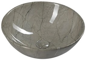 Sapho DALMA 42 x 42 x 16,5 cm MM113 keramické umyvadlo grigio