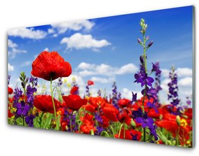akrylový obraz Květiny 120x60 cm