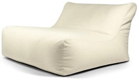 Krémový sedací vak z textilie bouclé Sofa Lounge – SLOWDOWN