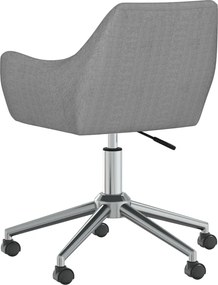 vidaXL Otočné jídelní židle 2 ks textil [330937] Barva: světle šedá