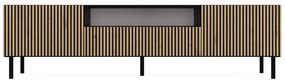 Televizní stolek KAMA SLIM 2D1S černá/artisan