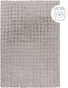 Flair Rugs, Kusový koberec Waffle Faux Fur Grey, 180x290, šedá, ložnice