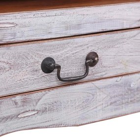 TV stolek 120 x 30 x 40 cm bílý masivní recyklované dřevo 283902