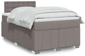 Box spring postel s matrací taupe 120x190 cm textil 3287025