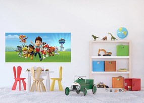Dětská vliesová fototapeta na zed' Tlapková Patrola Vyráží na Pomoc | 202 x 90 cm | DFTDNH5391