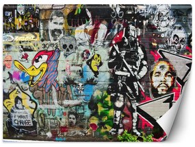 Fototapeta, Graffiti - barevný pouliční styl - 400x280 cm