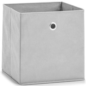Textilní úložný box, šedý, 28 x 28 cm