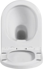 Erga Astrid, závěsná WC mísa 510x360x360mm, Rimless + toaletní sedátko s pomalým zavíráním, bílá, ERG-V03-ASTRID-RIM-WH
