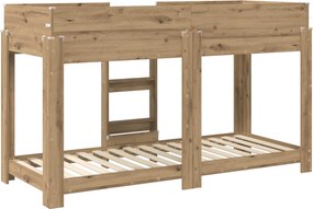 Patrová postel pro děti Artisanový dub 75 x 190 cm 3410546