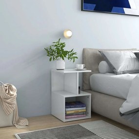 vidaXL Noční stolek 35 x 35 x 55 cm kompozitní dřevo [806346] Barva: bílá s vysokým leskem