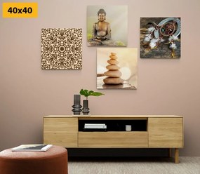 Set obrazů harmonický Buddha - 4x 60x60 cm