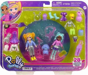 Mattel polly pocket pidi svět do kapsy: velký módní balíček panenek pop star