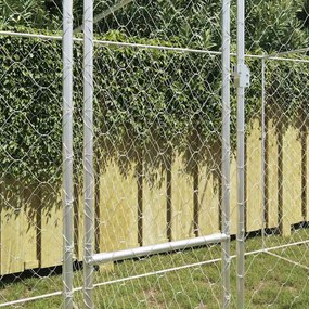 Klec pro psa Stříbrná 600 x 200 x 200 cm Pozinkovaná ocel 3368307