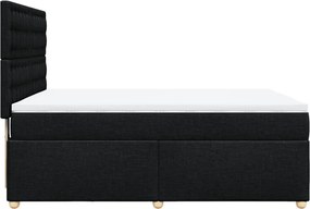 Box spring postel s matrací černá 140 x 190 cm textil 3293591