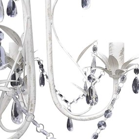 Křišťálové lustry 2 ks elegantní bílé 278738