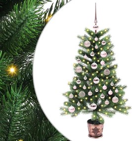 Vánoční stromeček s 150 LED diodami s stojanem Zelená 90 cm PE 3396302