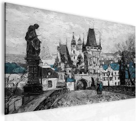 Reprodukce Praha Karlův most III Velikost (šířka x výška): 110x75 cm