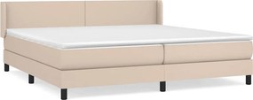 Box spring postel s matrací cappuccino 200 x 200 cm umělá kůže 3130684