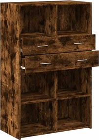 Skříň highboard kouřový dub 80 x 42,5 x 124 cm kompozitní dřevo 3281389