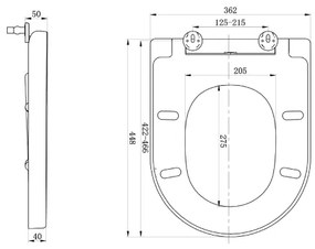 Sapho - Záchodové prkénko LISA SoftClose bílá