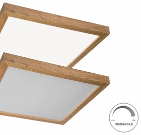 Brilagi-LED Stmívatelné svítidlo WOODY FRAME LED/50W/230V dub 60x60 cm IP44 + DO