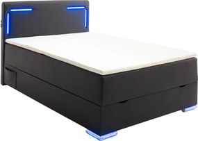 XXXLutz POSTEL BOXSPRING, 140/200 cm, černá Xora - Jednolůžkové postele - 000101022501