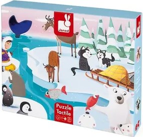 JANOD Hmatové puzzle Život na ledě / 20 dílků / 65 x 50 cm