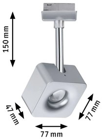 Paulmann URail Cube LED bodovka dim 2 700K chrom