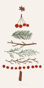 Papírové ubrousky Nature´s Christmas Tree - 16 ks Ib Laursen
