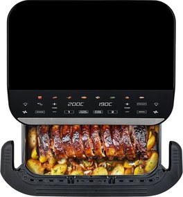 TESLA AirCook DualHeat QD575 XXL - multifunkční duální digitální horkovzdušná fritéza