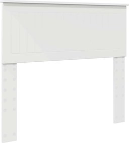 Rám postele s čelo Bílá 100 x 200 cm Masivní borové dřevo 3410636