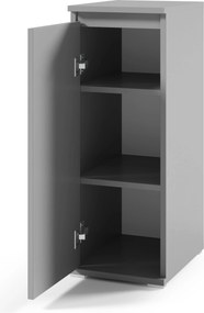 Eka Předsíňová stěna s čalouněnými panely Trinity 28 - Grafit / Černá 2316