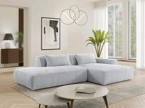 XXXLutz ROHOVÁ SEDAČKA, plast, textil, kompozitní dřevo, světle šedá MID.YOU - Sedací soupravy - 000694009625