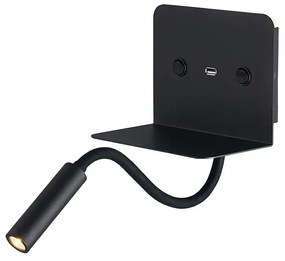 LED nástěnné svítidlo Vera černé