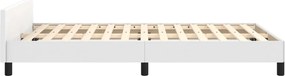 Rám postele bez matrace bílý 120x190 cm umělá kůže 3270561