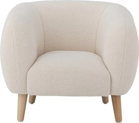 Bílé dětské křesílko z textilie bouclé Cade – Bloomingville Mini