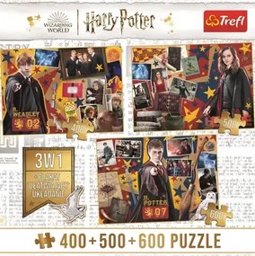 Trefl - Puzzle - Harry Potter: Ron. Hermiona a Harry / 400.500.600 díl