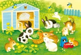 SCHMIDT Puzzle Přátelé ze statku / 3x24 dílků / od 3 let / 26,3 x 17,8