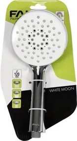 FALA WHITE MOON bílá/chrom / Sprchová hlavice / 3 funkce / O 120 mm /
