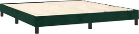 Box spring postel s matrací tmavě zelená 180x200 cm samet 3127568