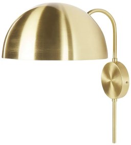 Kovová nástěnná lampa zlatá WAMPU Beliani