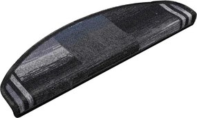 Nášlapy na schody samolepicí 10 ks 65x21x4 cm černošedé 149835