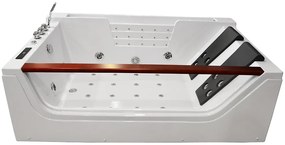 M-SPA - Koupelnová vana s hydromasáží 180 x 120 x 61 cm